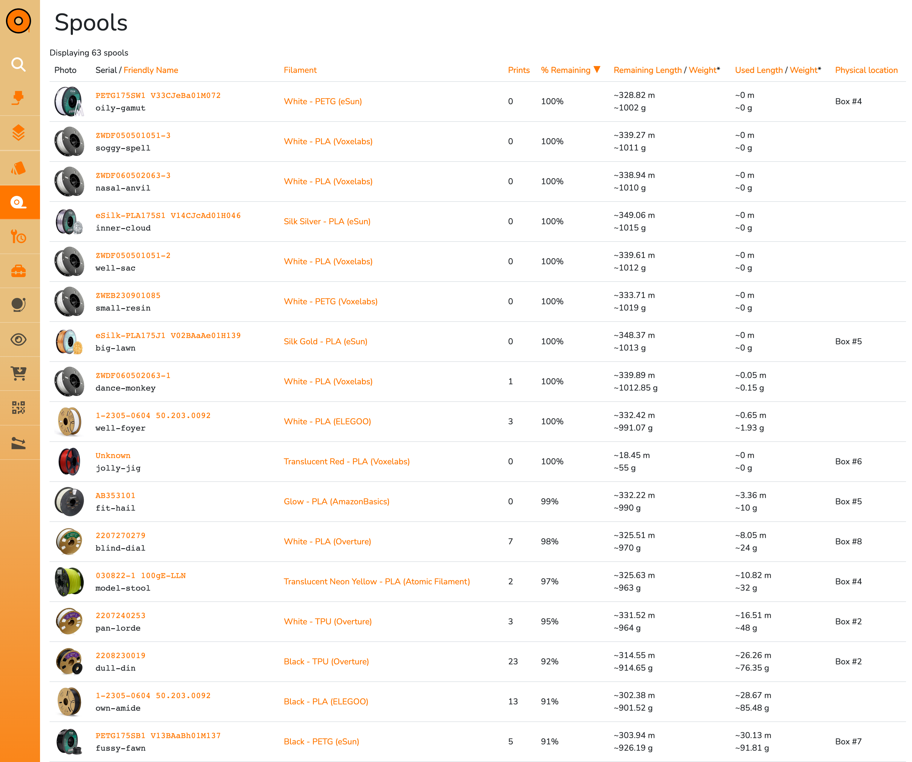 How are you tracking your filament stock? : r/BambuLab
